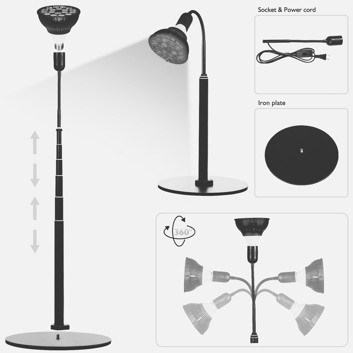 SOL Telescope™ — Floorlight w/SOL bioBulb – SOLshine Photo Nutrition™